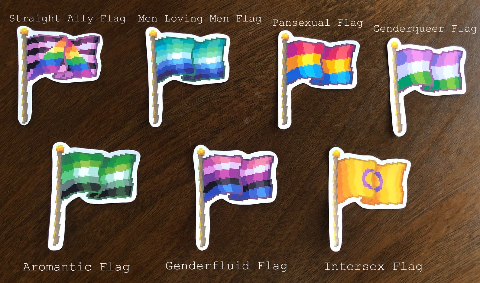 LGBTQ Pixel Art Stickers | Etsy