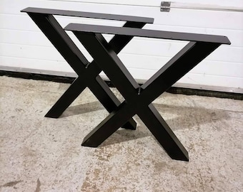 Table Legs, With Double Connecting Bar, Trapeizodal Shape TRIN2B8040 - Etsy