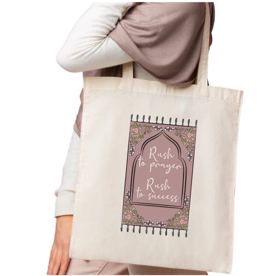 Tote Bag - Rush to Prayer, Rush to Success. Mum Life Ramadan Eid Gifts ...