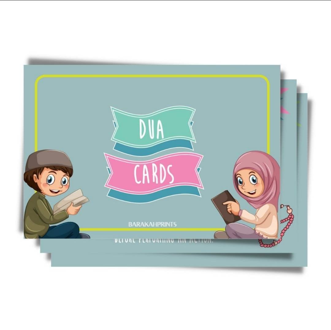 Dua Flash Cards Laminated Ramadan Eid Gifts Islamic Gifts. Quran Sunnah ...