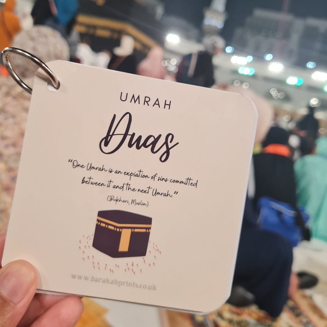 Umrah Dua Flash Cards Laminated Ramadan Eid Gifts Islamic Gifts. Quran ...