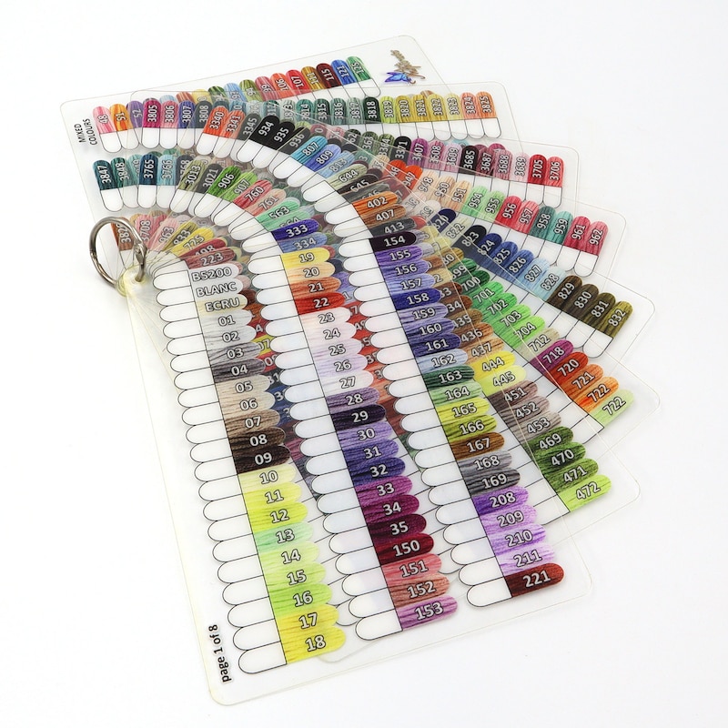 Dmc Floss Color Chart - Etsy