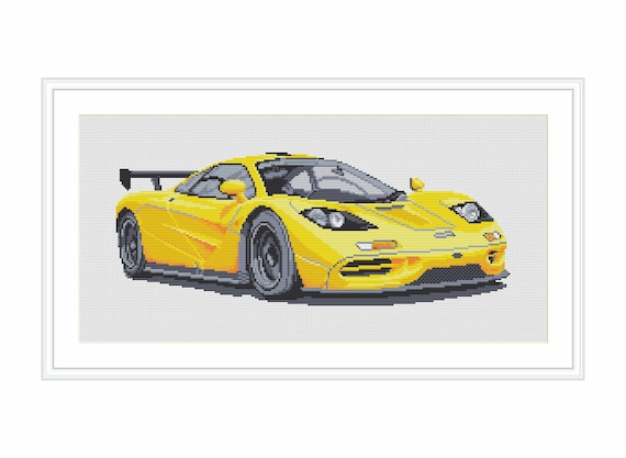 Mclaren Car Cross Stitch Pattern Instant Digital Download PDF - Etsy
