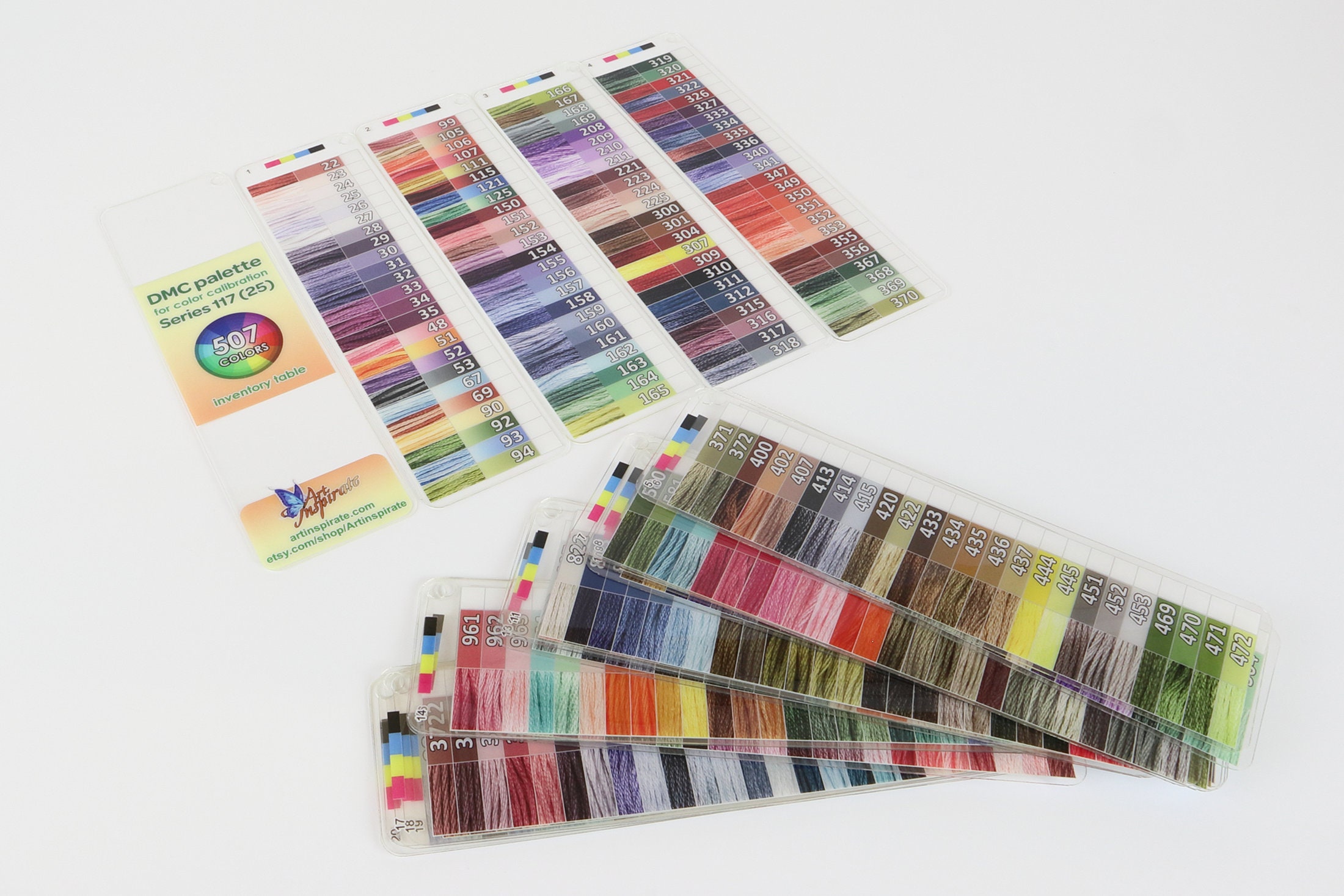 DMC Thread Color Fan. Inventory Chart. Living Floss Colors. - Etsy