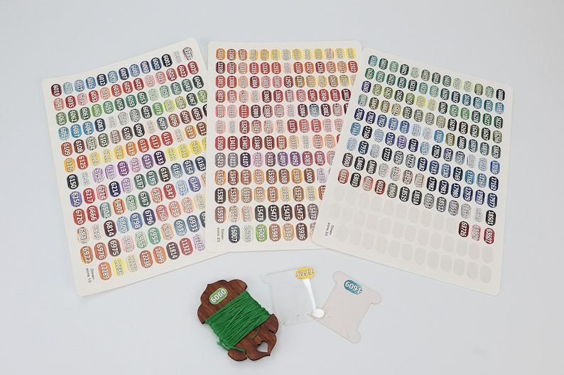 Dimensions Floss Vinyl Stickers. All Size. Threads Stickers Floss ...
