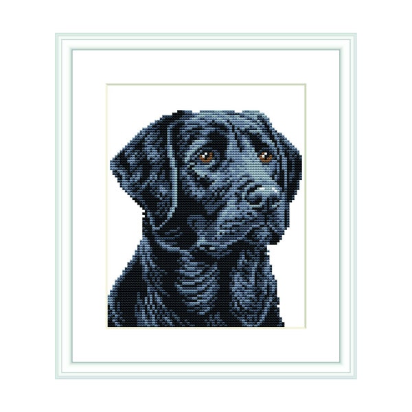 Black Lab Cross Stitch Pattern - Etsy