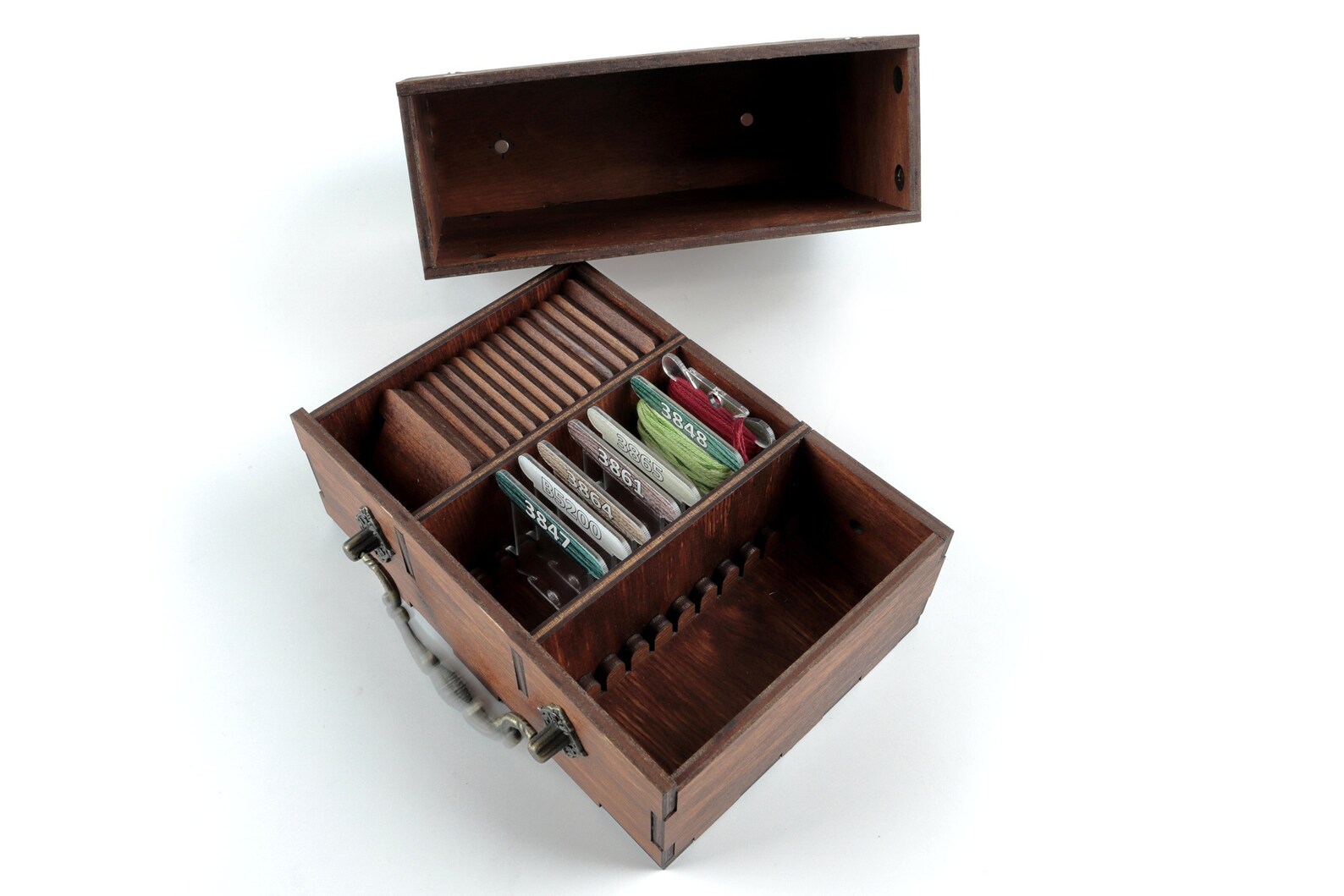 A Wooden Chest of Drawers for Storing Accessories and Threads for ...