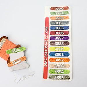 DMC Floss Vinyl Stickers. 8*39mm. Floss Bobbin Stickers. DMC Floss ...