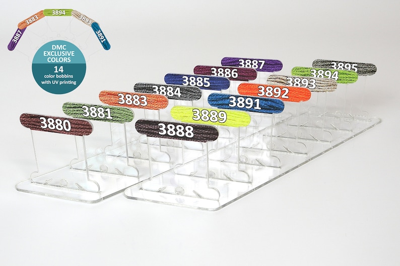 Full Set DMC Plastic Bobbins 1.5mm. All Series DMC Printed - Etsy