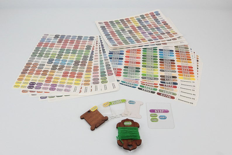 Dimensions Floss Vinyl Stickers. All Size. Threads Stickers Floss ...