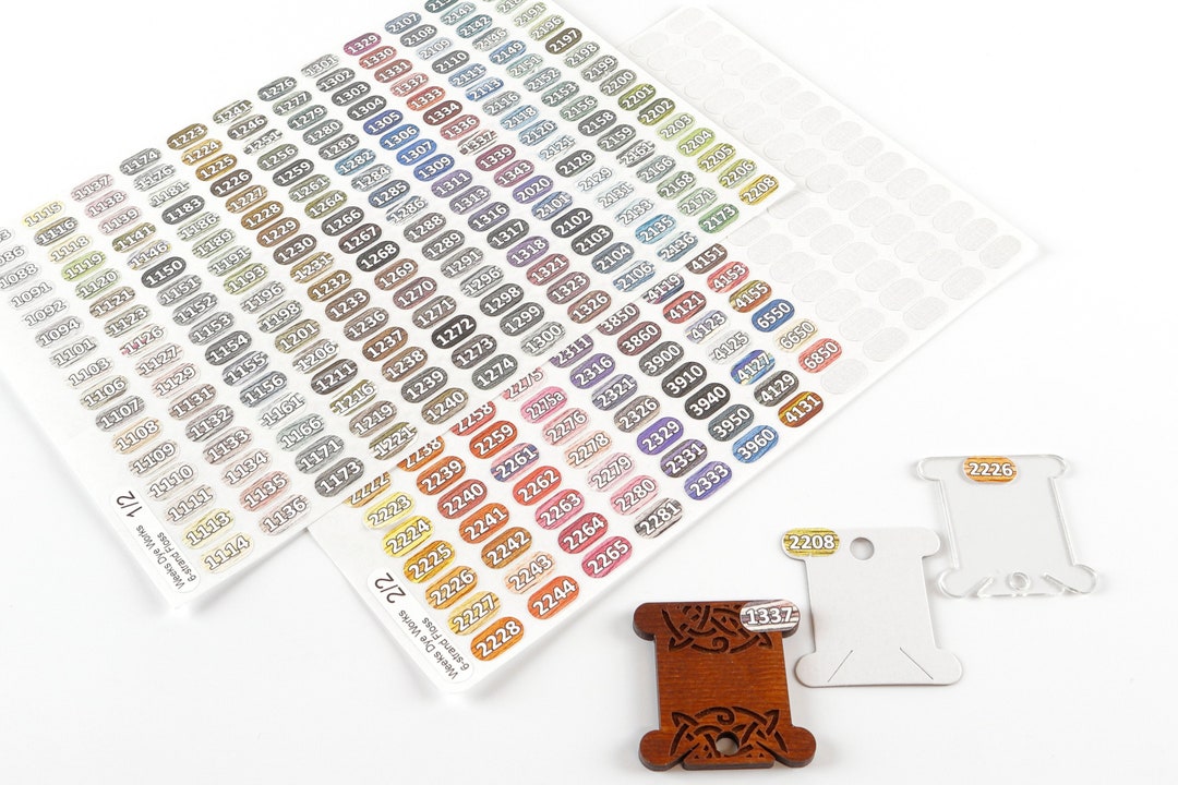 WDW 6-strand Floss Vinyl Stickers. 8*14mm. / Weeks Dye Works Floss 317 ...