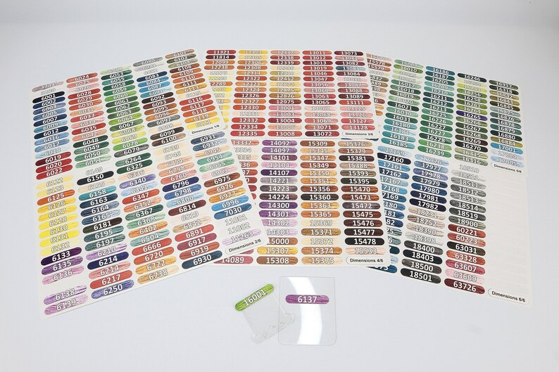 Dimensions Floss Vinyl Stickers. All Size. Threads Stickers Floss ...