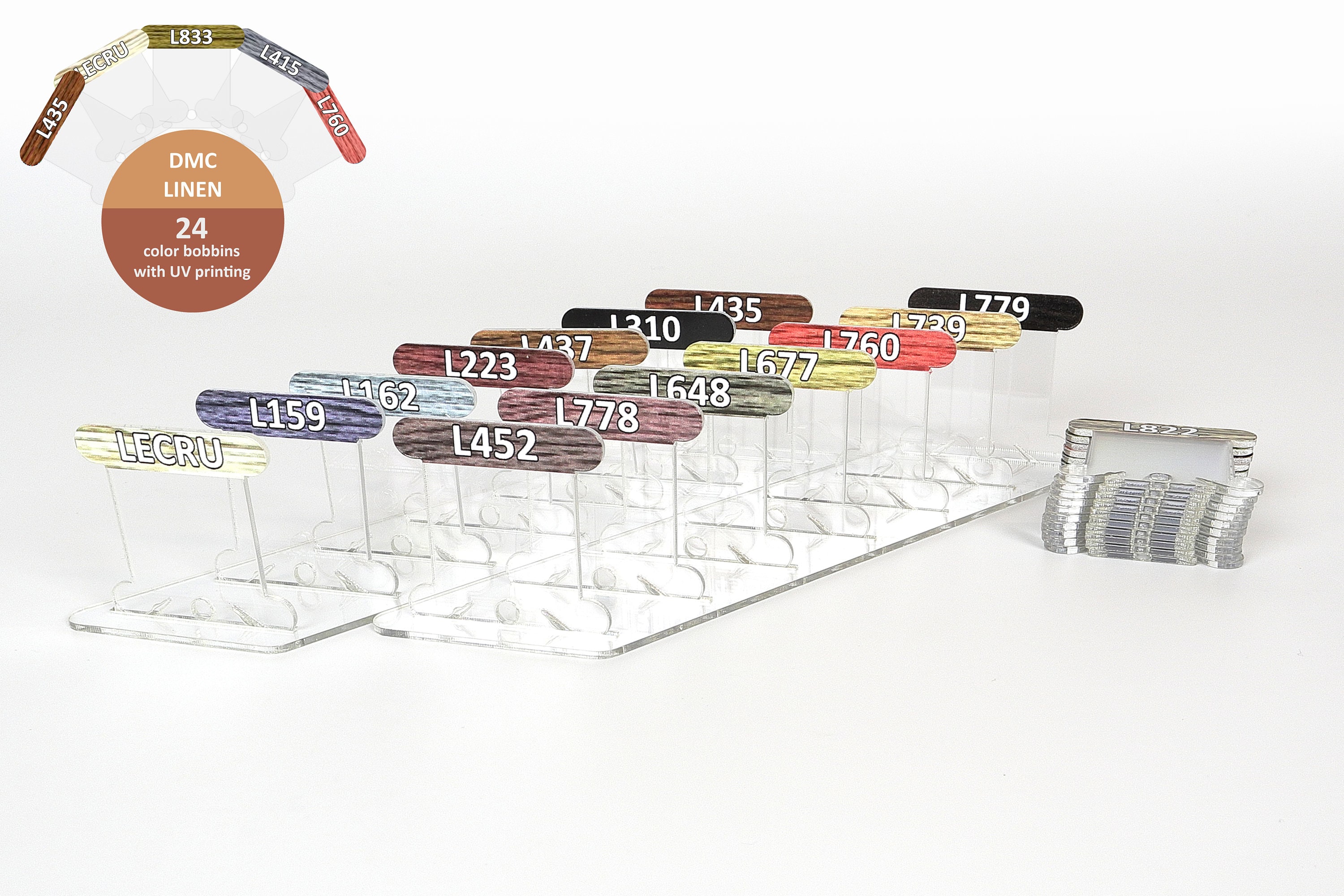 Full Set DMC Plastic Bobbins 1.5mm. All Series DMC Printed - Etsy