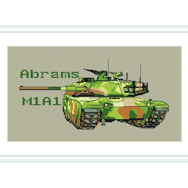 Army Tank Cross Stitch Pattern - Etsy