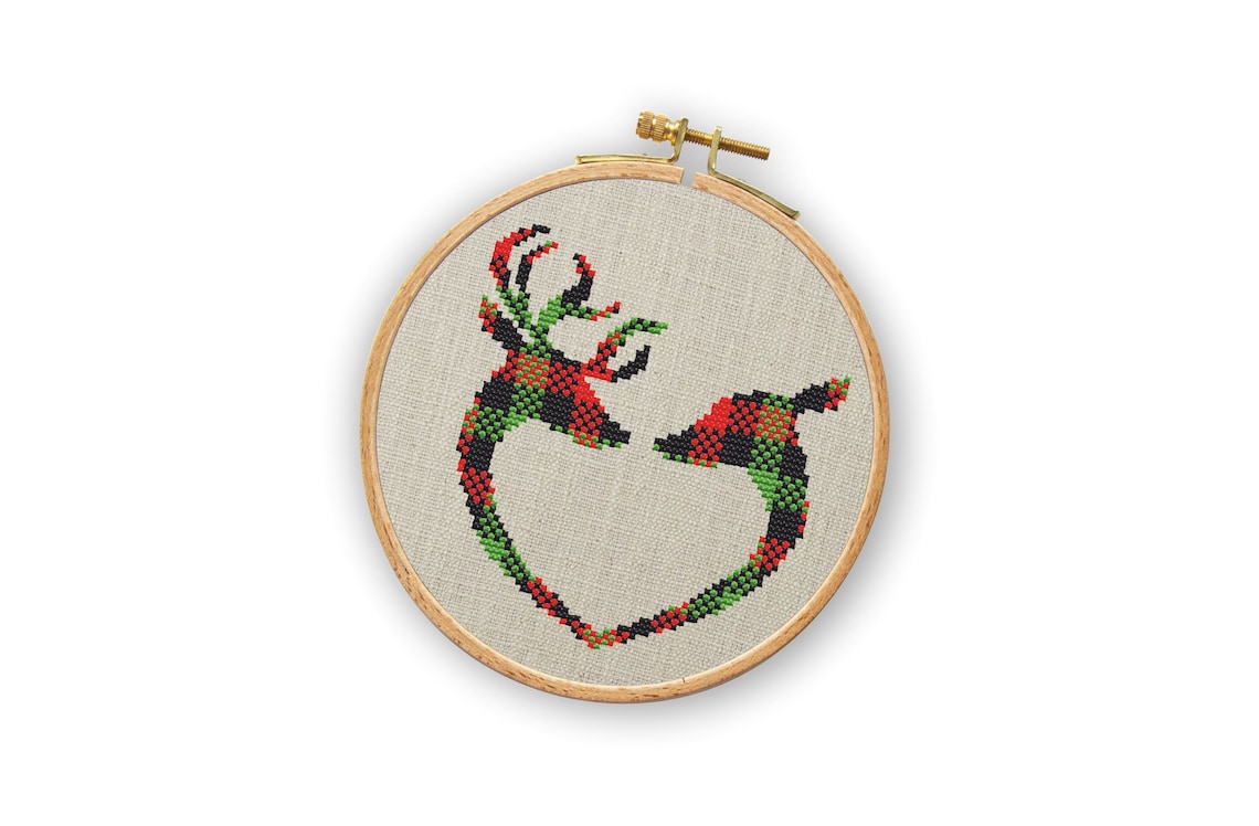 Sempler Christmas Plaid - Cross Stitch Pattern PDF - Etsy