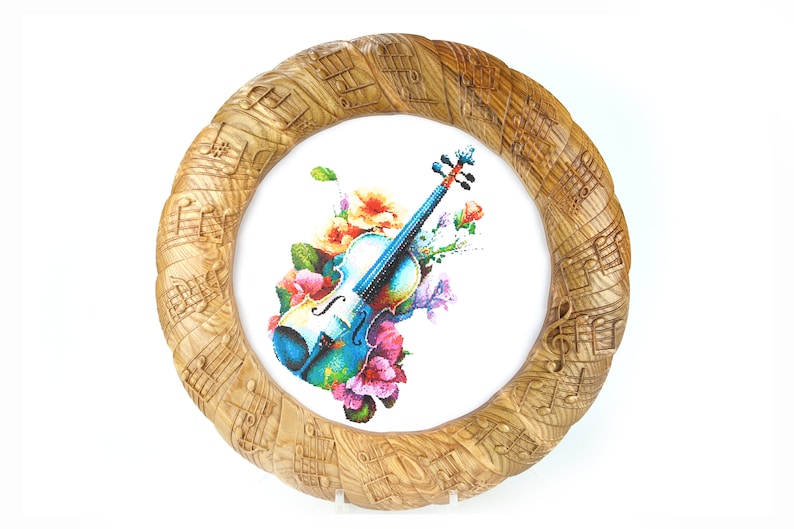 Musical Frame / Carved Wooden Round Frame / Mirror Frame / Photo Frame ...