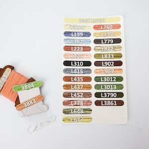 DMC Floss Vinyl Stickers. 8*39mm. Floss Bobbin Stickers. DMC Floss ...