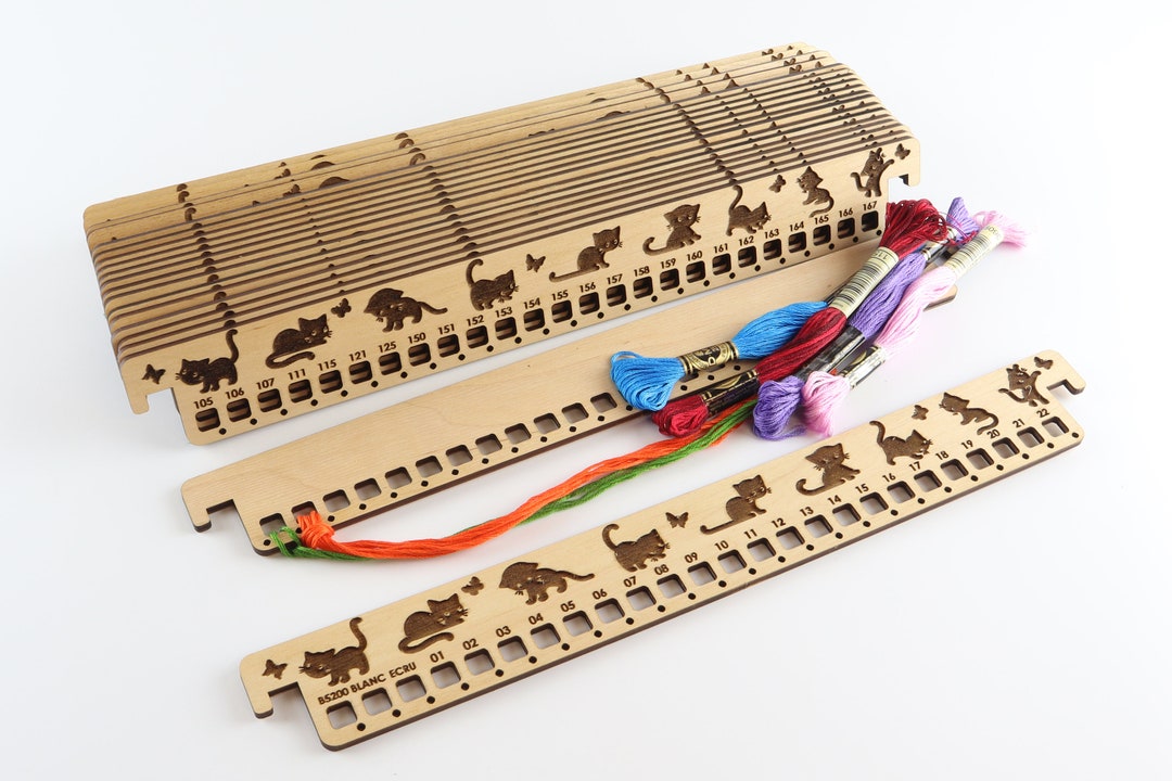 Wooden Hanging File Thread Organizer - Thread Organizer, for 508 DMC ...