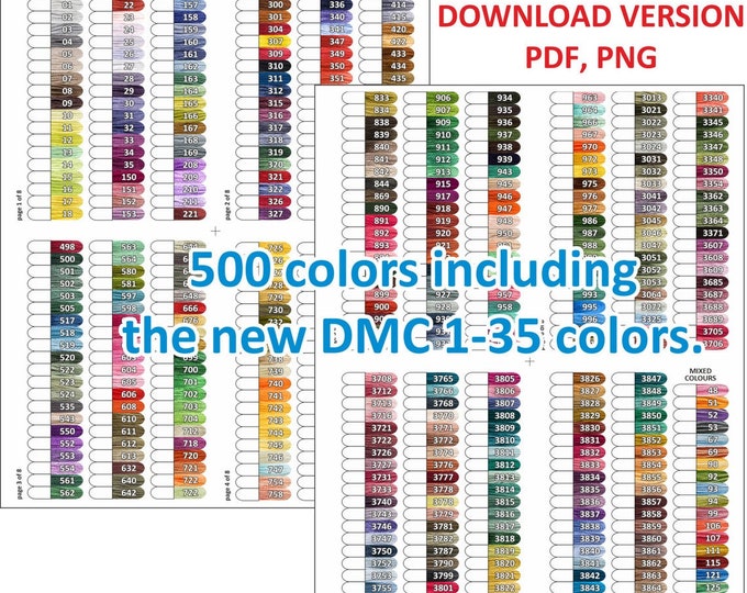 Floss Inventory DMC. Thread Chart. the Perpetual Inventory Table. - Etsy