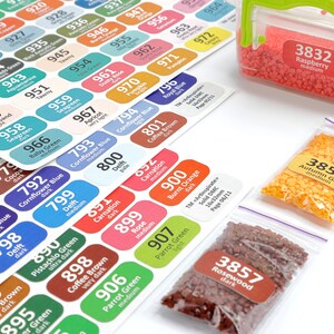 DMC Floss Vinyl Stickers. 16x32mm. DMC Floss or Diamond Painting ...