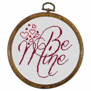 Be Mine Cross Stitch Pattern Instant Digital Download, PDF Pattern - Etsy