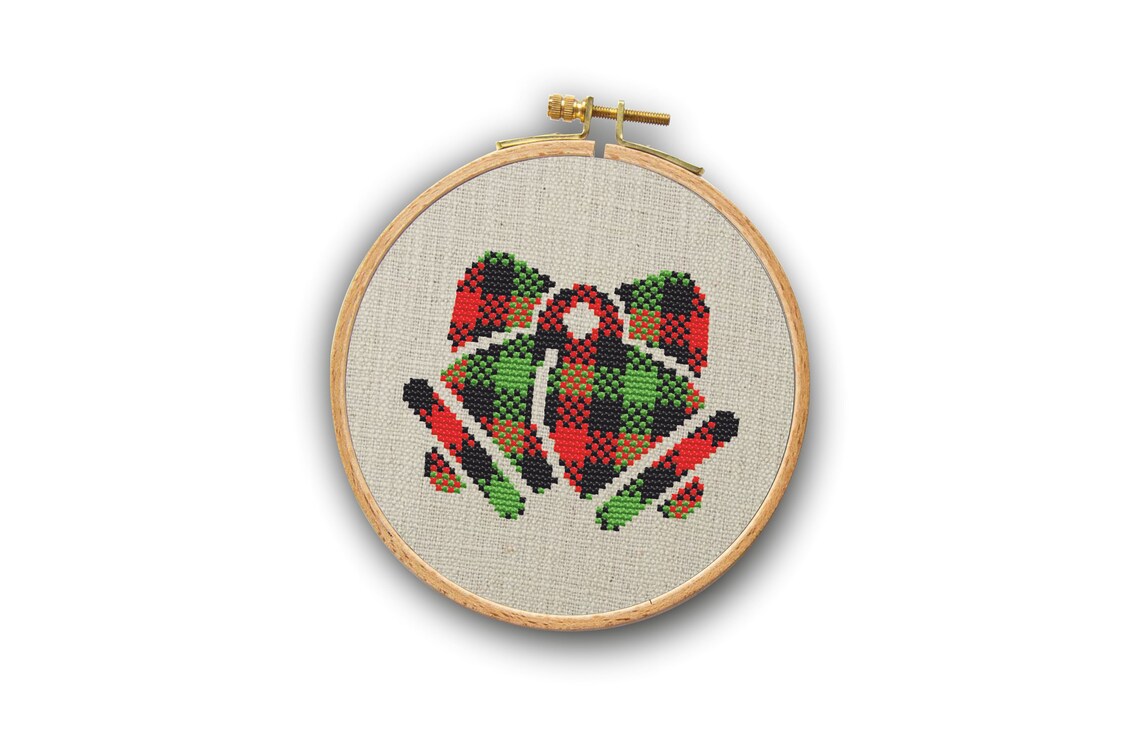 Sempler Christmas Plaid Cross Stitch Pattern PDF - Etsy
