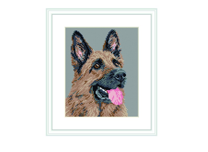 German Shepherd Cross Stitch Pattern Digital Format - PDF, German ...