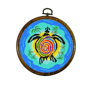 Turtle Cross Stitch Pattern, Turtle Pattern, Sea Animal Patterns ...