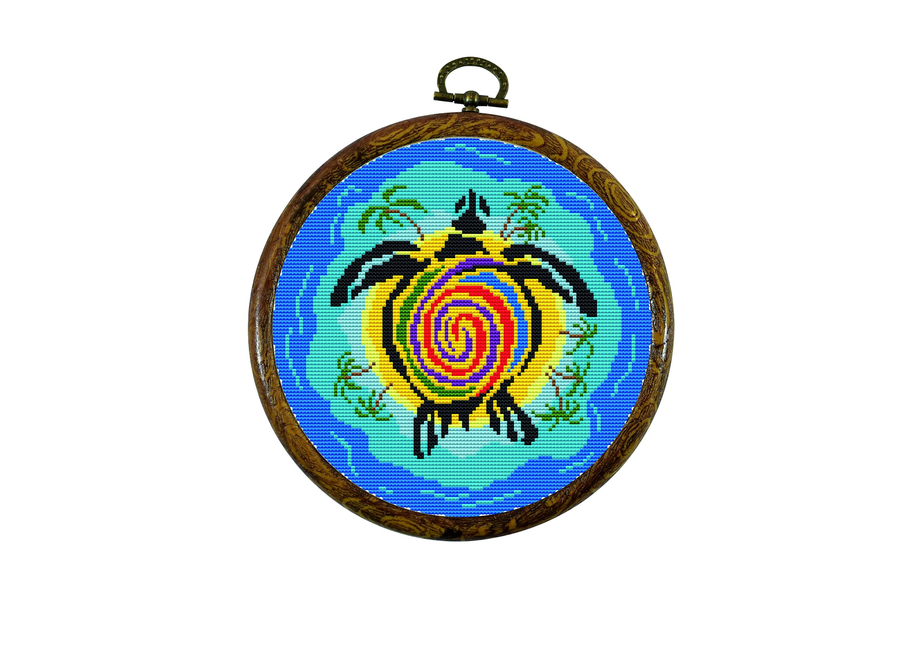 Turtle Cross Stitch Pattern Turtle Pattern Sea Animal - Etsy