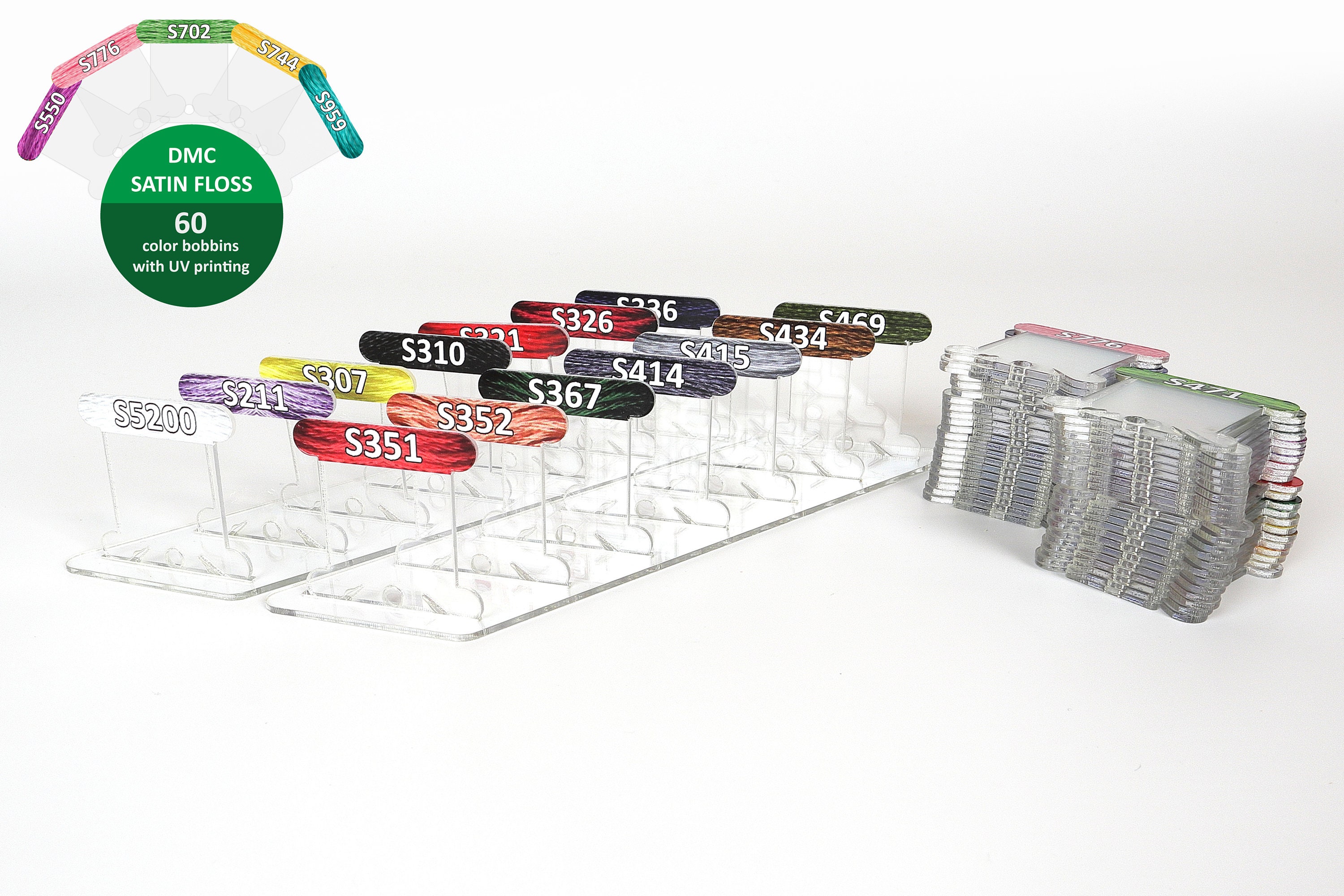 Full Set DMC Plastic Bobbins 1.5mm. All Series DMC Printed - Etsy