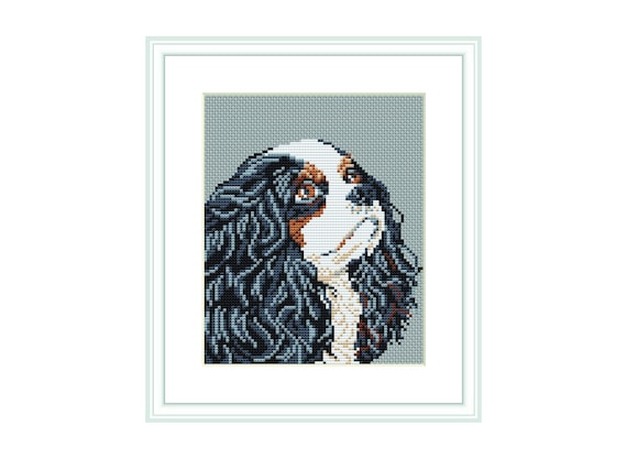 Cavalier King Charles Spaniel Cute Cross Stitch Pattern / Dog - Etsy