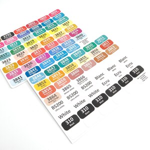 DMC Floss Vinyl Stickers. 16x32mm. DMC Floss or Diamond Painting ...