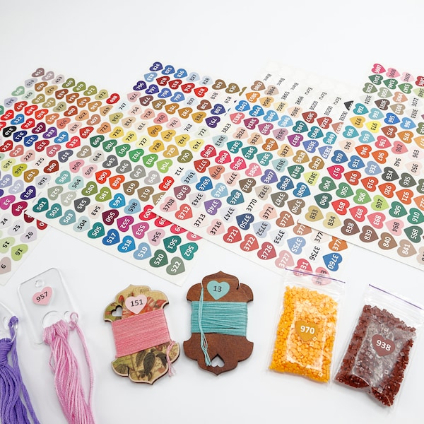 Dmc Color Stickers - Etsy