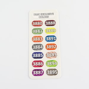 DMC Floss Vinyl Stickers. 8*14mm. Full Set / All Series DMC Embroidery ...