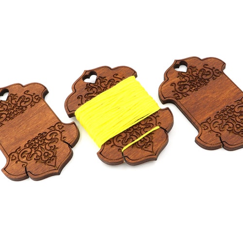 Set of 20 Wooden Bobbins for Thread and Ribbons. - Etsy