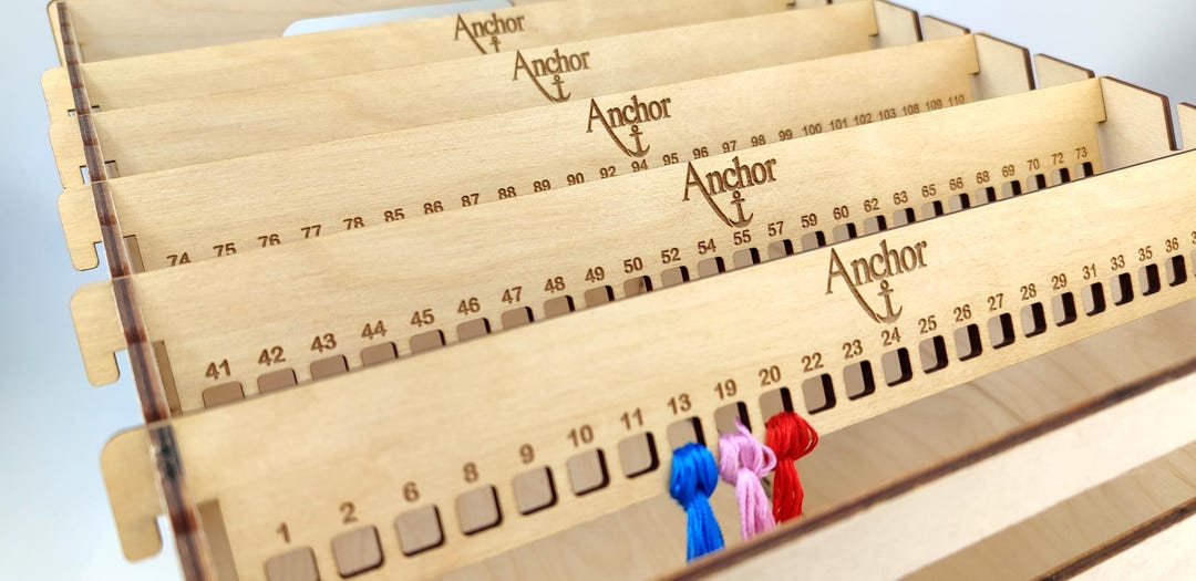 Wooden Hanging File ANCHOR Floss. Thread Organizer. ANCHOR Tread - Etsy