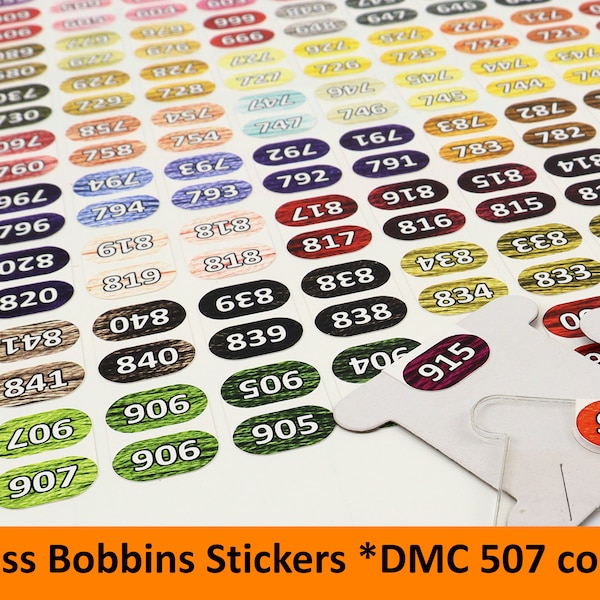 Dmc Colors Stickers - Etsy