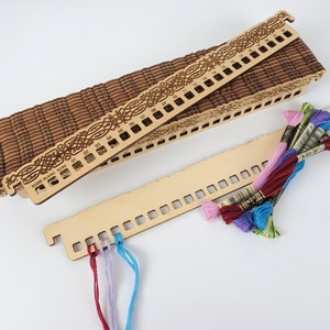 Wooden Hanging File Thread Organizer - Thread Organizer, for 508 DMC ...