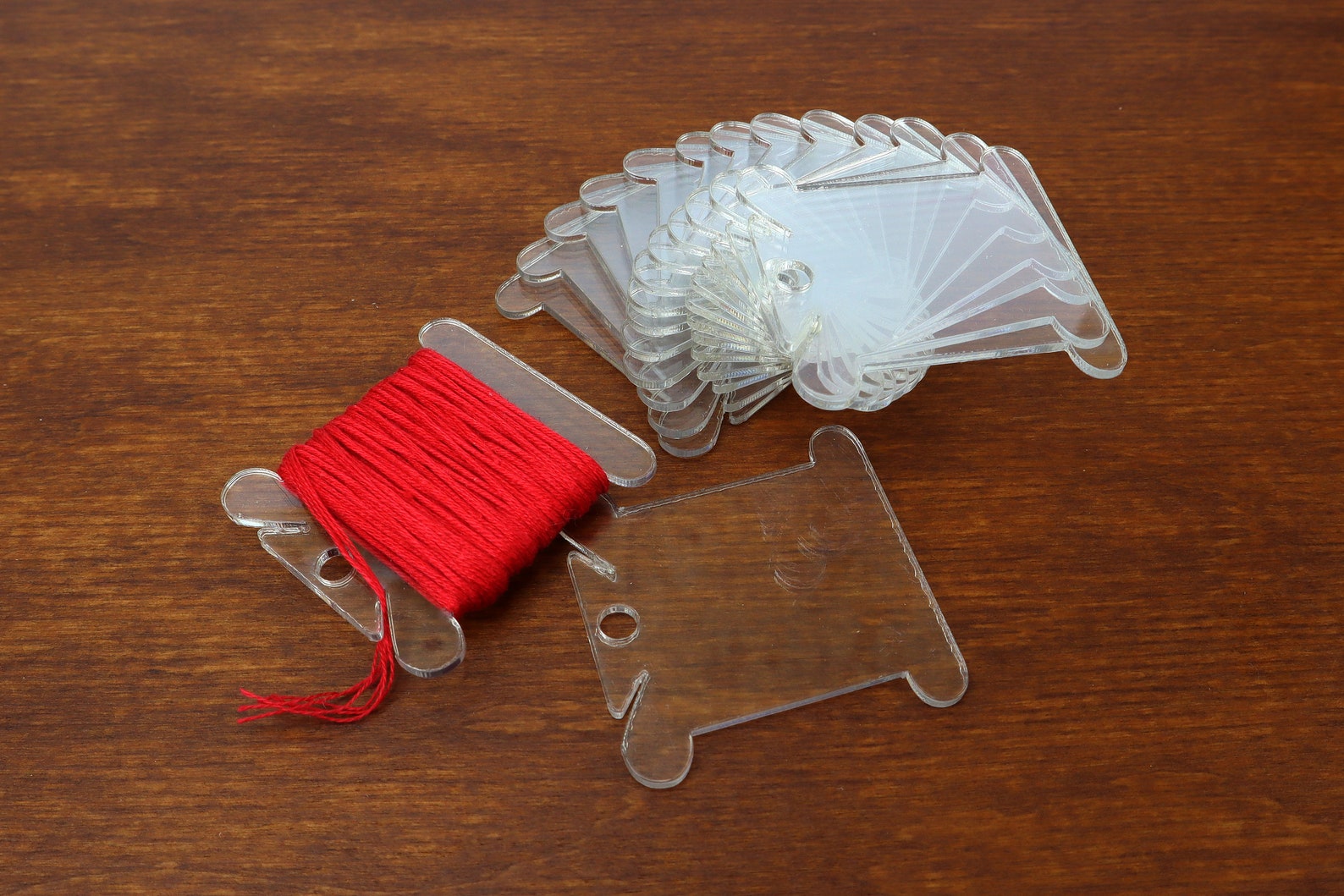 Set of 20 Transparent Plastic Bobbins. Clear PE 15 мм - Etsy