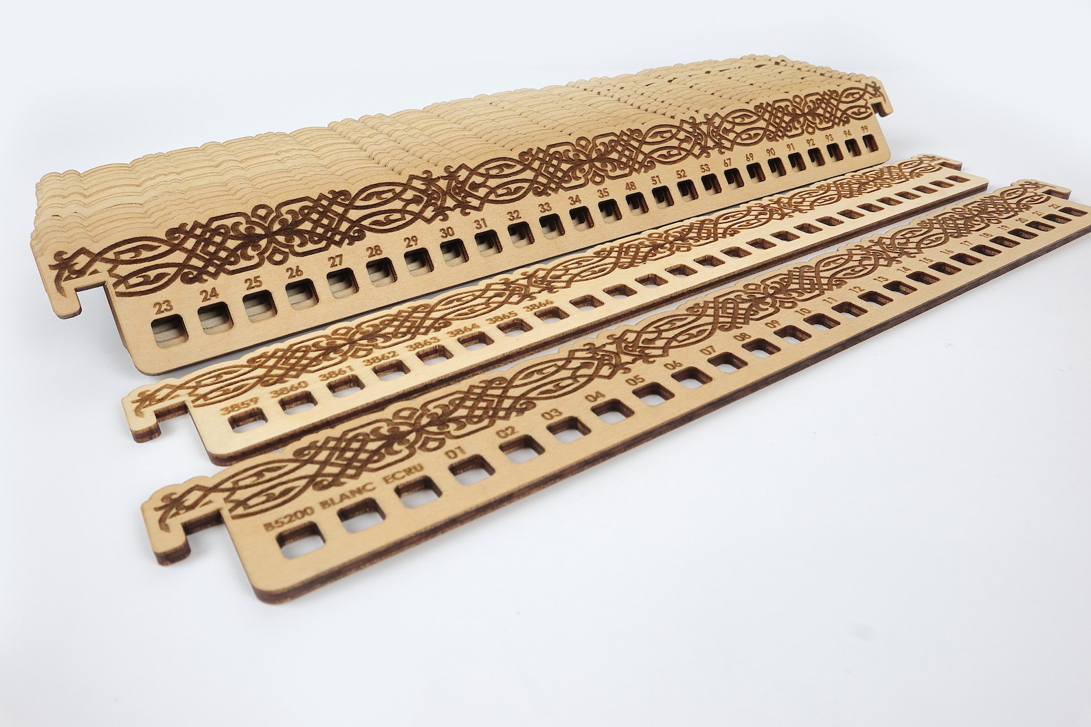 Wooden Hanging File Thread Organizer - Thread Organizer, for 508 DMC ...