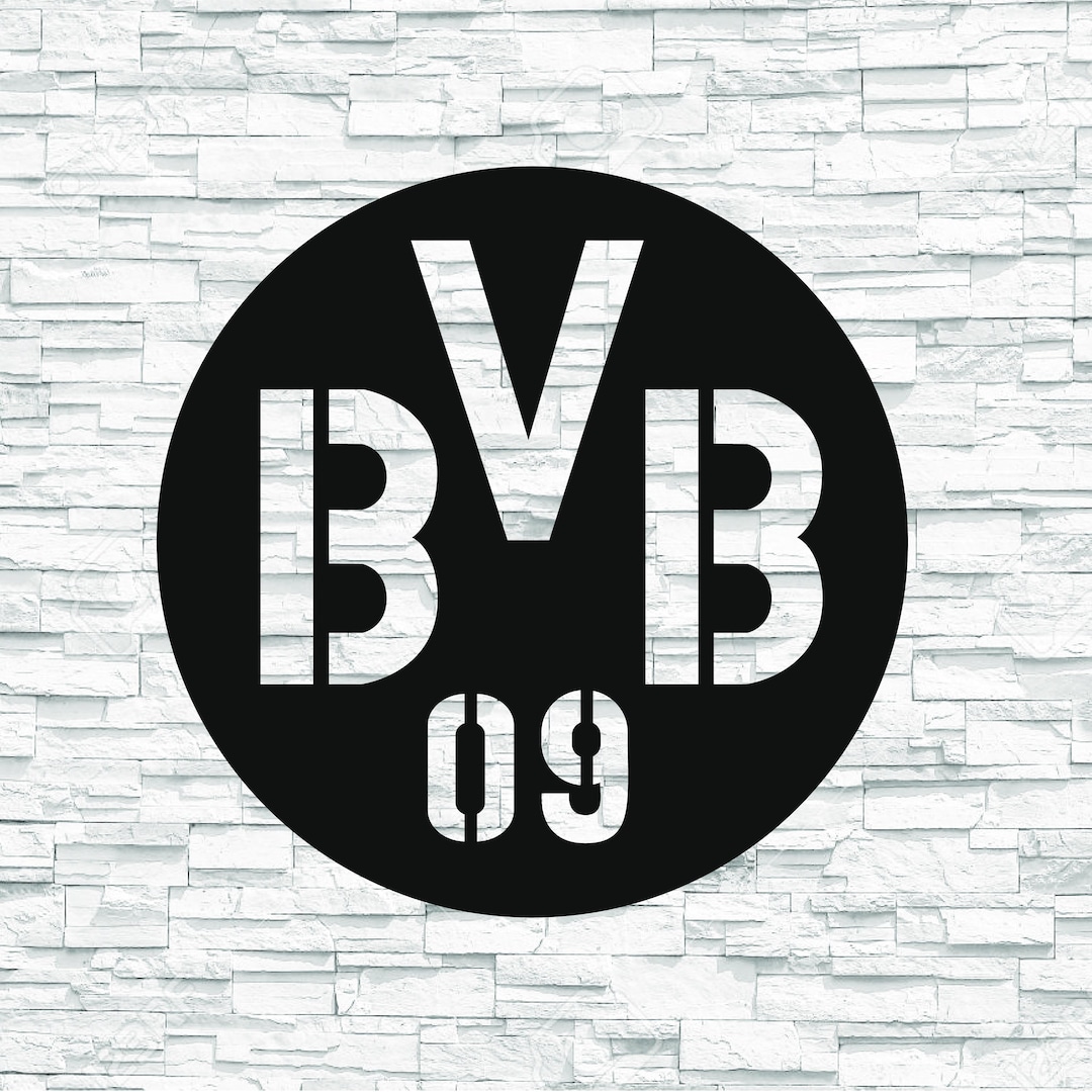BVB Dortmund Logo - Laser Cut Design | Svg | Pdf | Cdr | Dfx | Wall ...