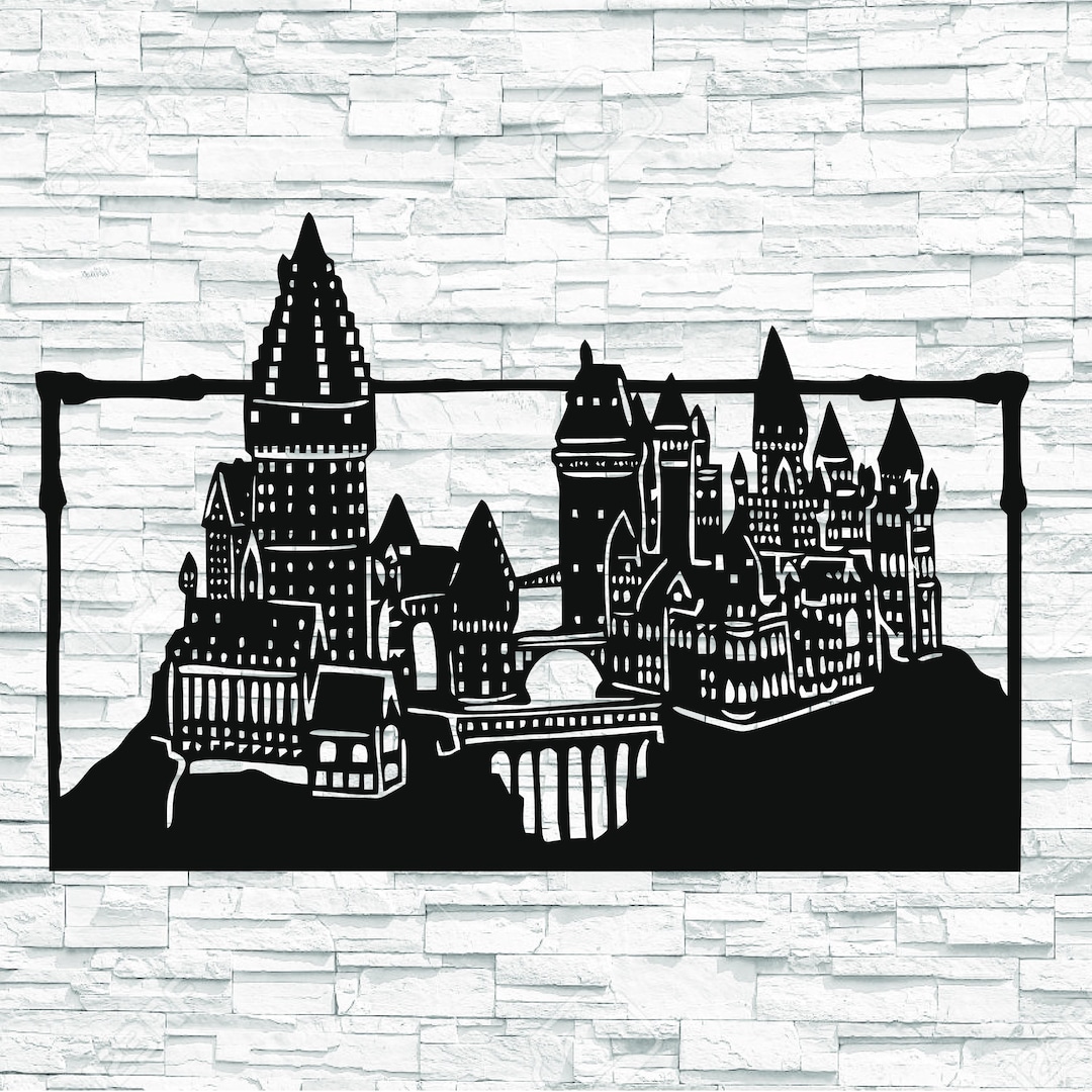 Hogwarts - Harry Potter | Laser Cut Design | Svg | Pdf | Cdr | Dxf ...