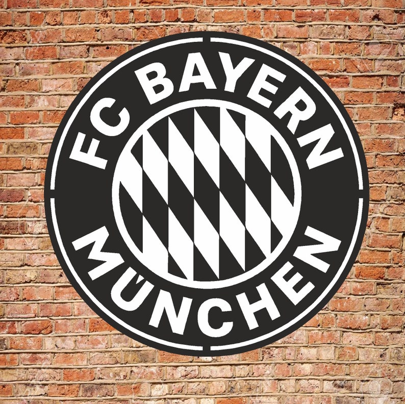 Bayern München Symbol lasercut svg dxf files wall art sticker engraving ...