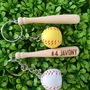 Personalized Baseball Keychain - Etsy