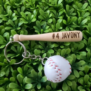 Personalized Baseball Keychain - Etsy