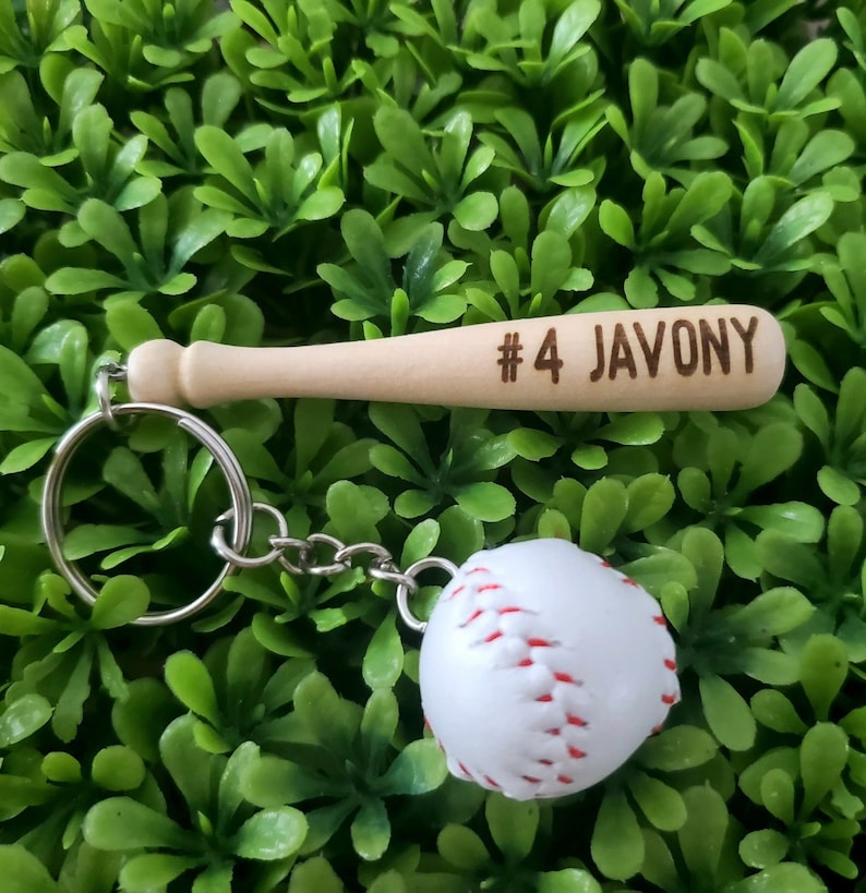 Personalized Baseball Keychain - Etsy