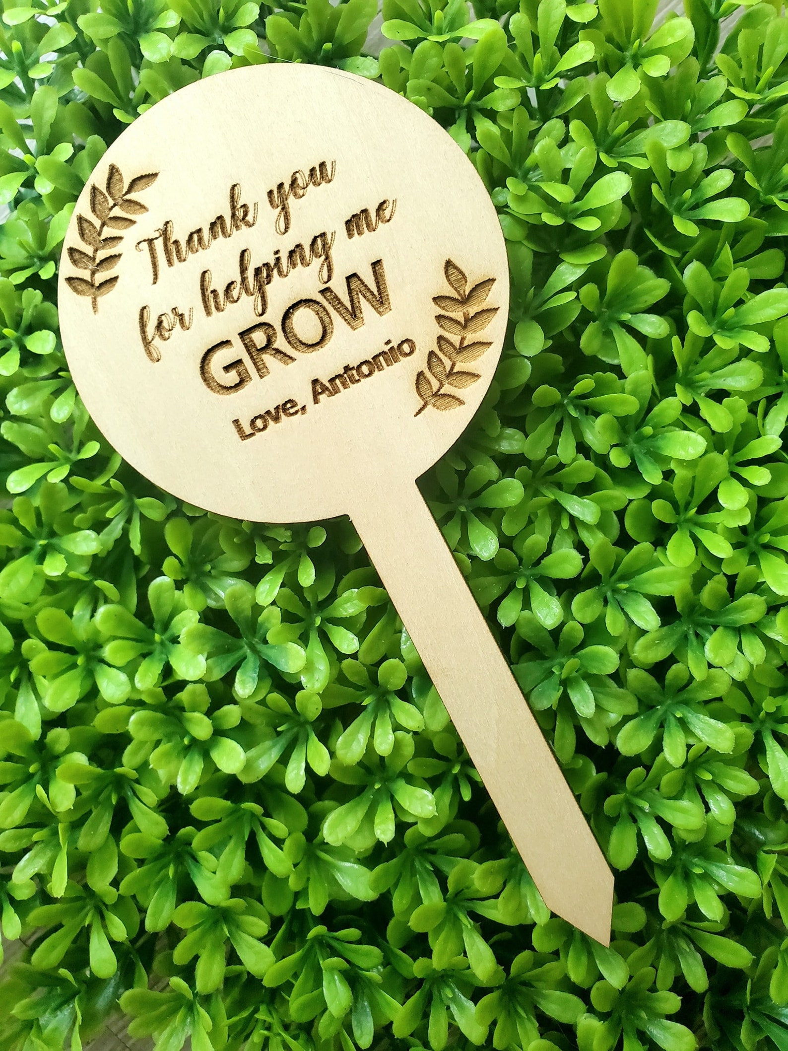 Thank You for Helping Me Grow - Etsy