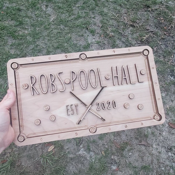 Billiards Sign - Etsy