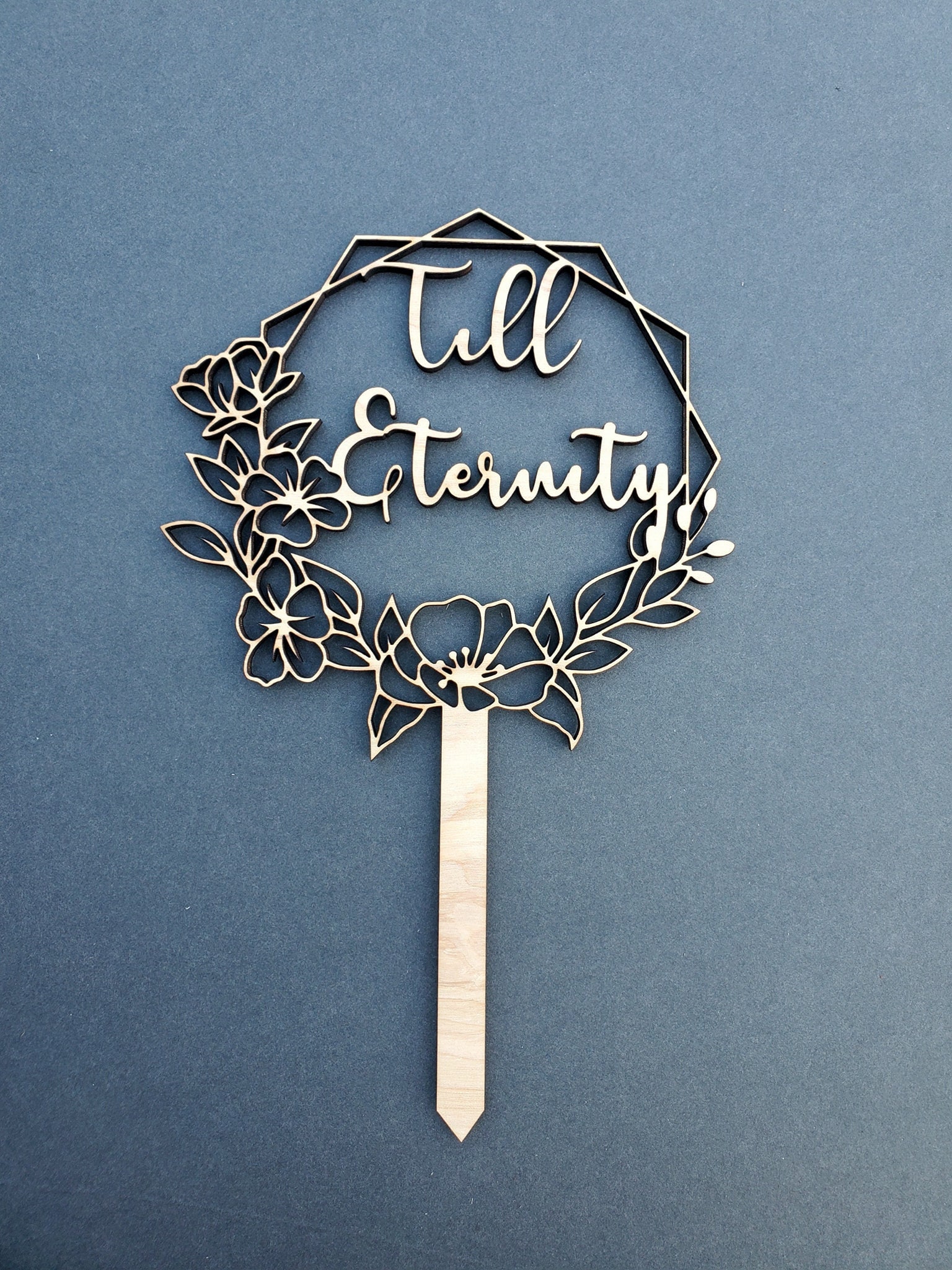 Till Eternity Cake Topper SVG Digital File Omtech Laser File Gloweforge ...