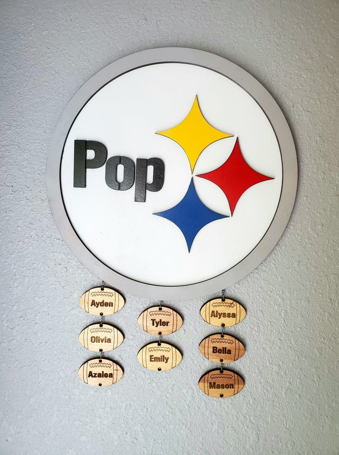 Football Themed Personalized Hanging Sign - Etsy